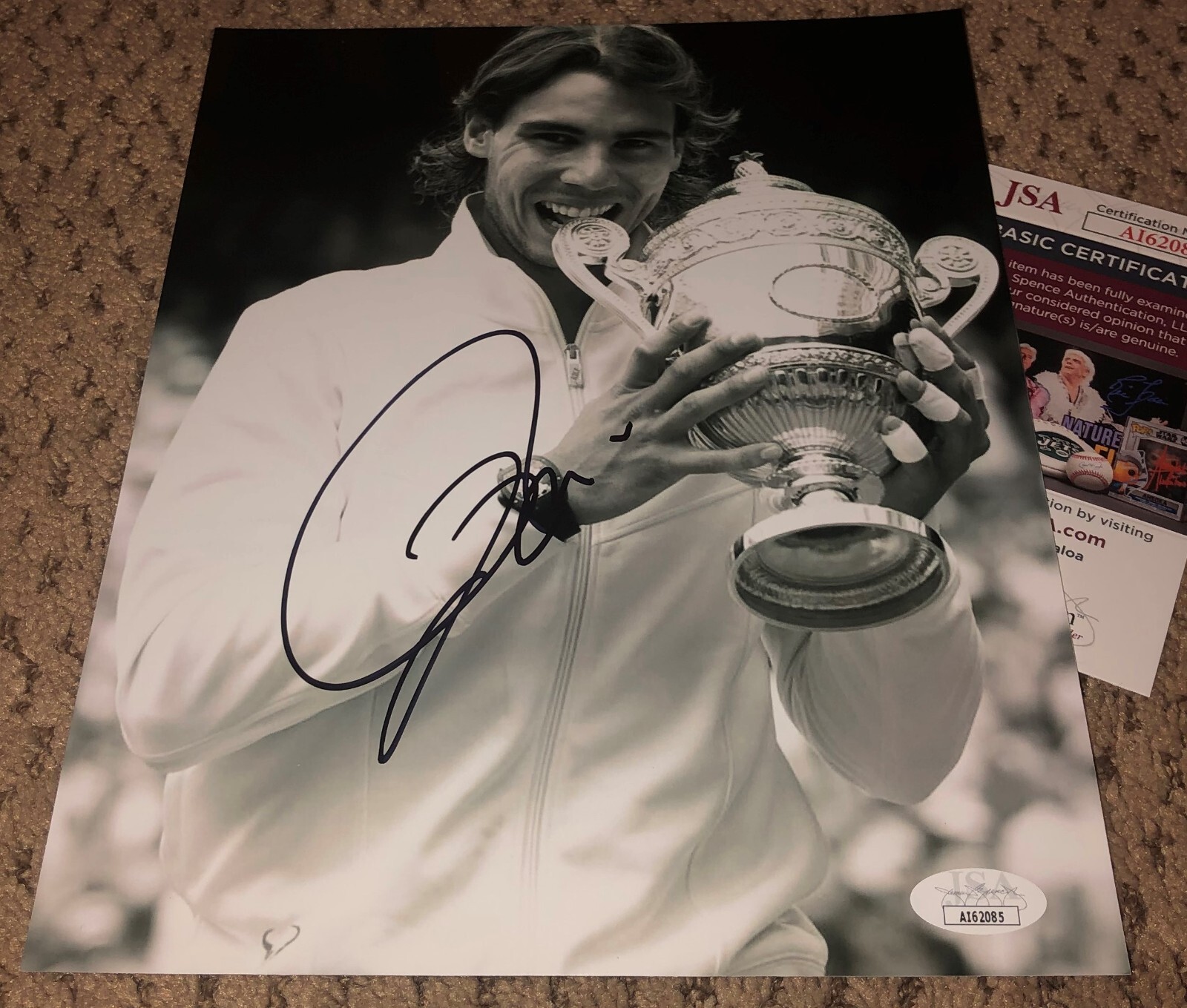 RAFAEL NADAL SIGNED 8X10 PHOTO JSA AUTOGRAPH TENNIS AUTO PHOTOGRAPH COA ...