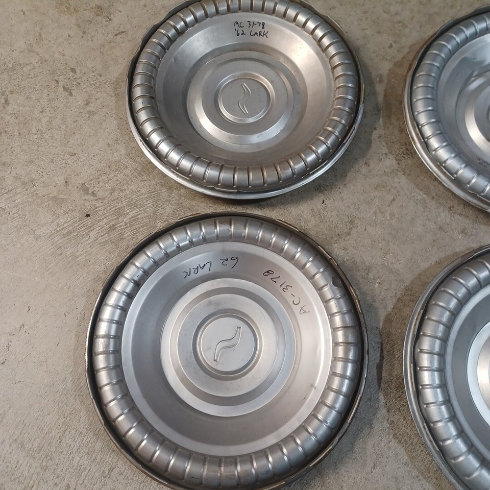 Original 1962 Studebaker Lark 15” Hubcaps Hub Caps Lot of 4 Driver ...