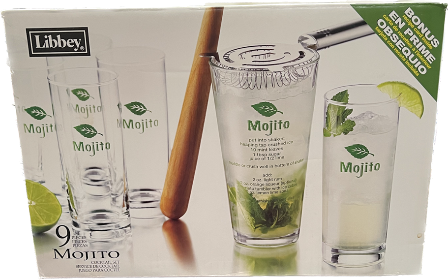 Libbey 9 Piece Mojito Cocktail Set-open box | eBay