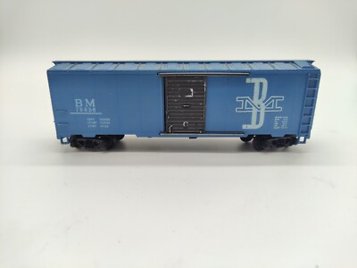 HO Scale TYCO BOSTON & MAINE: BM 70056. BLUE BOXCAR. | eBay