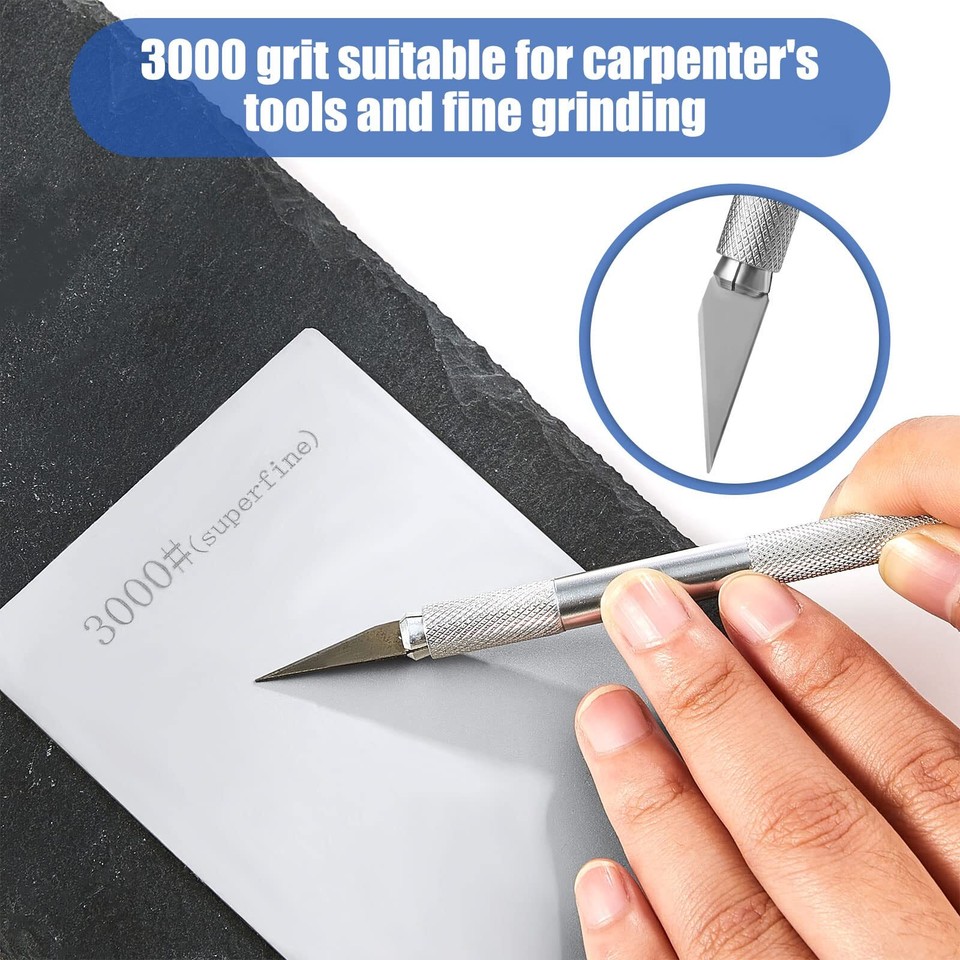 3 Pcs Diamond Sharpening Stone Set Lapping Plate Knife Sharpening Stone ...