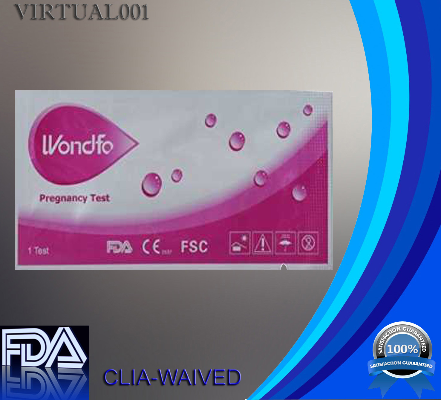 5 pack Pregnancy HCG Test Strips FDA approved WONDFO top trusted | eBay