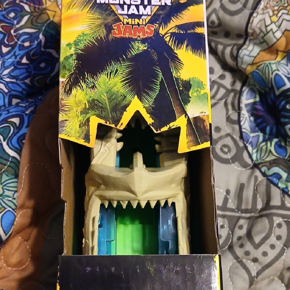 Monster Jam Mini Jams Megalodon Jungle Blaster Toy | eBay