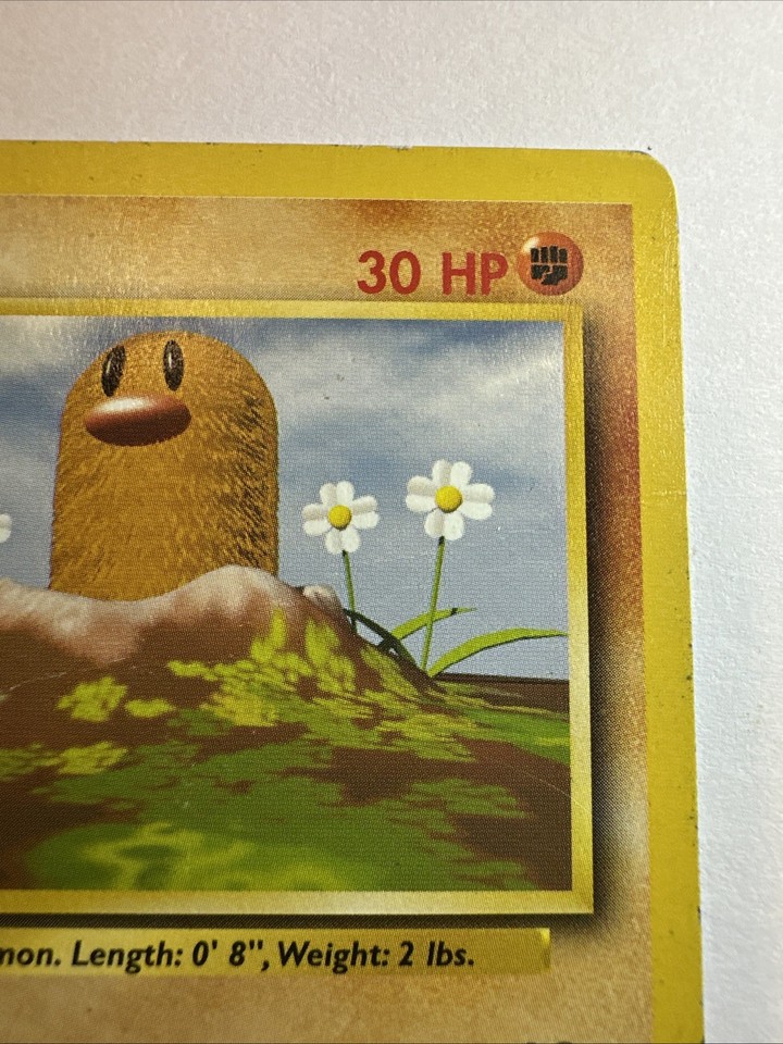Pokemon Card - Diglett Base Set Fight Symbol Error 47/102 Common-Nm | eBay