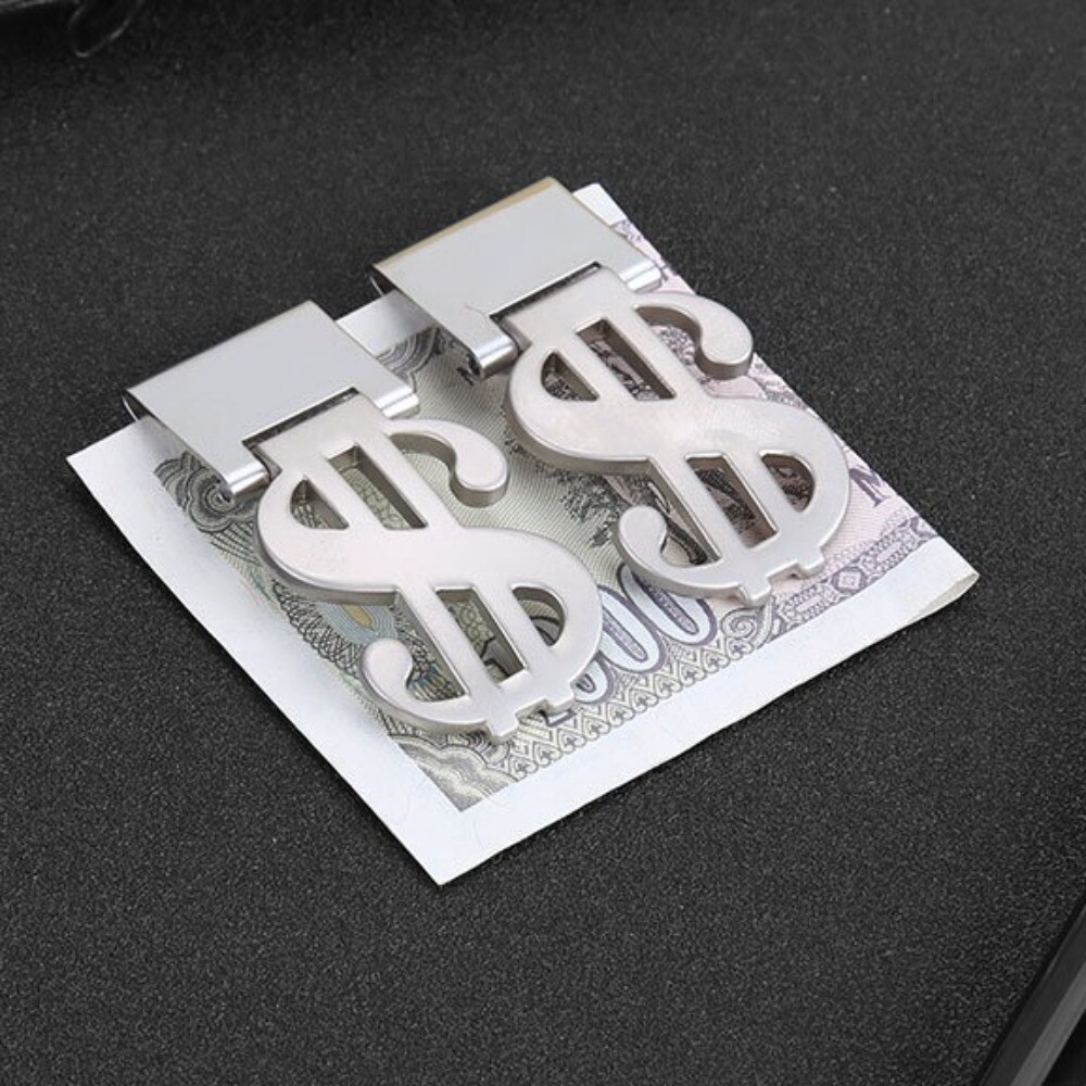 Stainless Steel Money Clip Slim Money Holder Clip Creative Banknote ...
