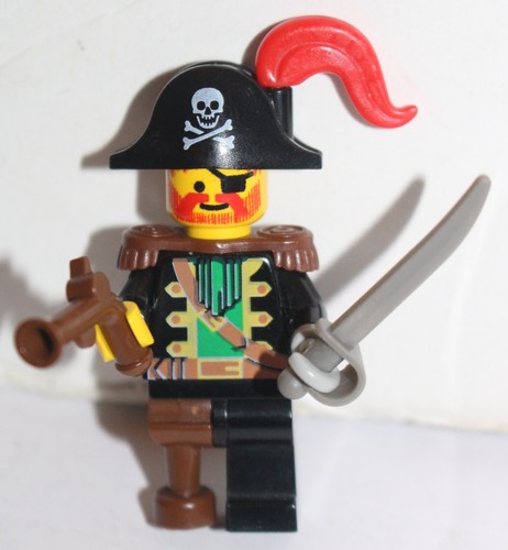 Lego Redbeard Pirate Minifigure Vintage W/ Accessories Mini Fig Sword ...