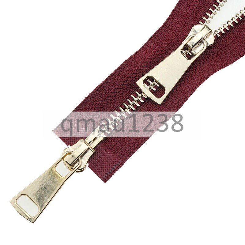 NO.5 70CM TWO WAY ZIP METAL GOLD TEETH COPPER ZIPPER OPEN END FOR ...