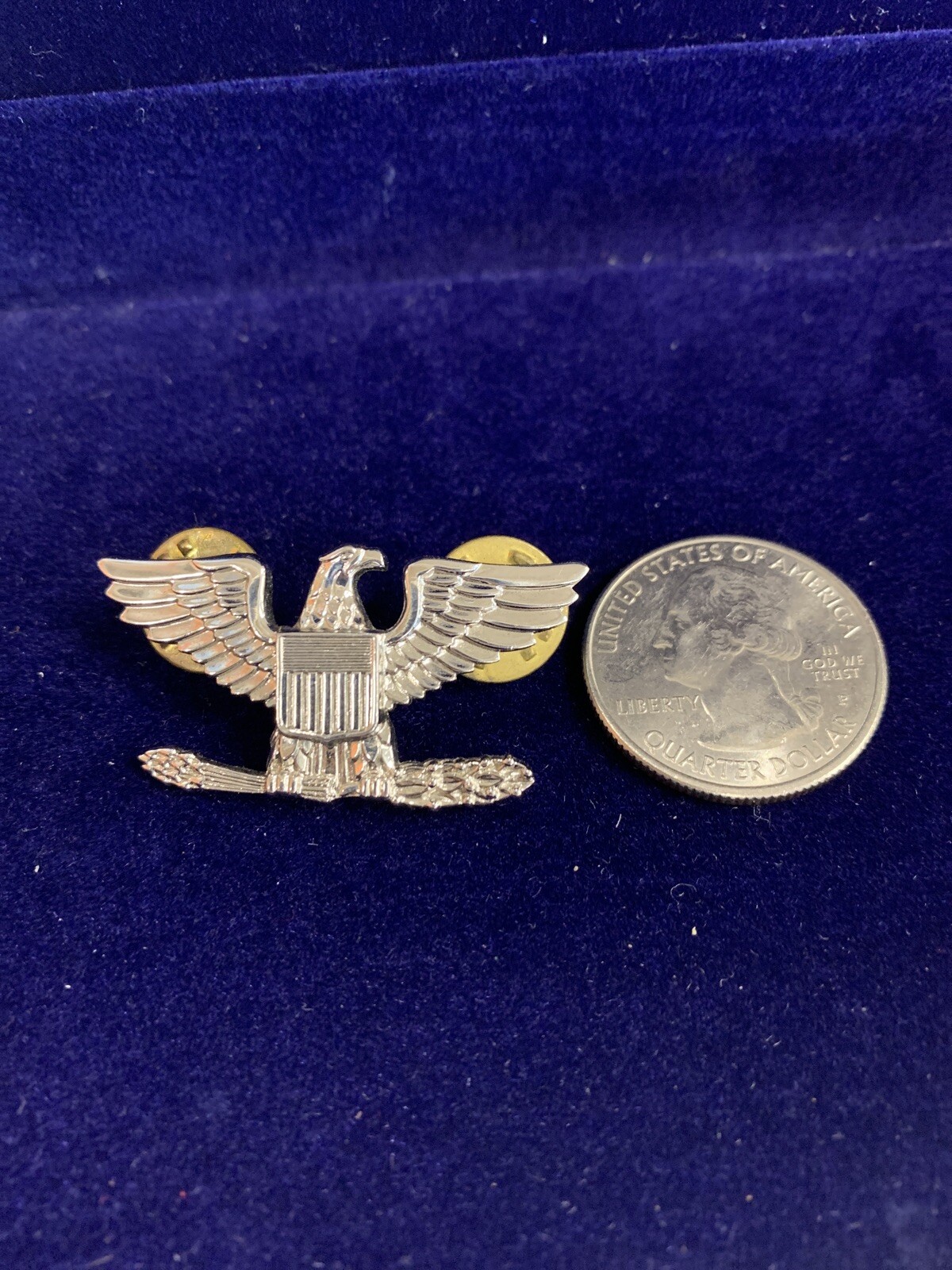 USMC 1/20 Silver Filled Colonel Pin Right Facing Eagle 832 | eBay