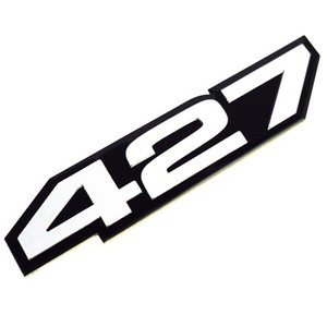 427 Aluminum Emblem Badge Decal Silver & Black for Chevy Corvette Z06 ...