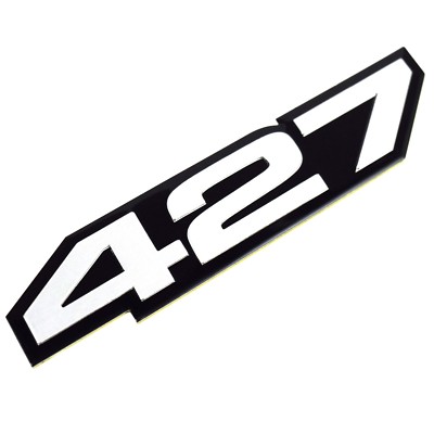 427 Aluminum Emblem Badge Decal Silver & Black for Chevy Corvette Z06 ...