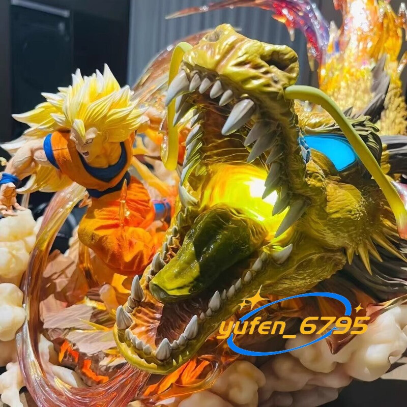 Dragon B Goku LED Light PVC Figure Statue Toy Ornament Anime 32cm Gift ...