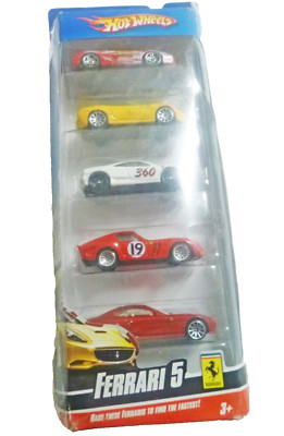 FERRARI RACERS 5-car Collection 01806 RARE 2009 NEW HOT WHEELS ...