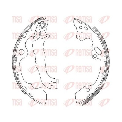 REMSA Jeu de mâchoires de frein pour FORD 4040.00 | eBay