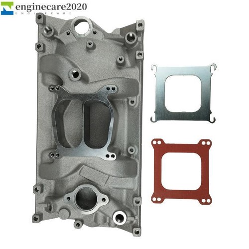 Intake Manifold For Small Block Chevy SBC Vortec Dual Plane 350 383 327 ...