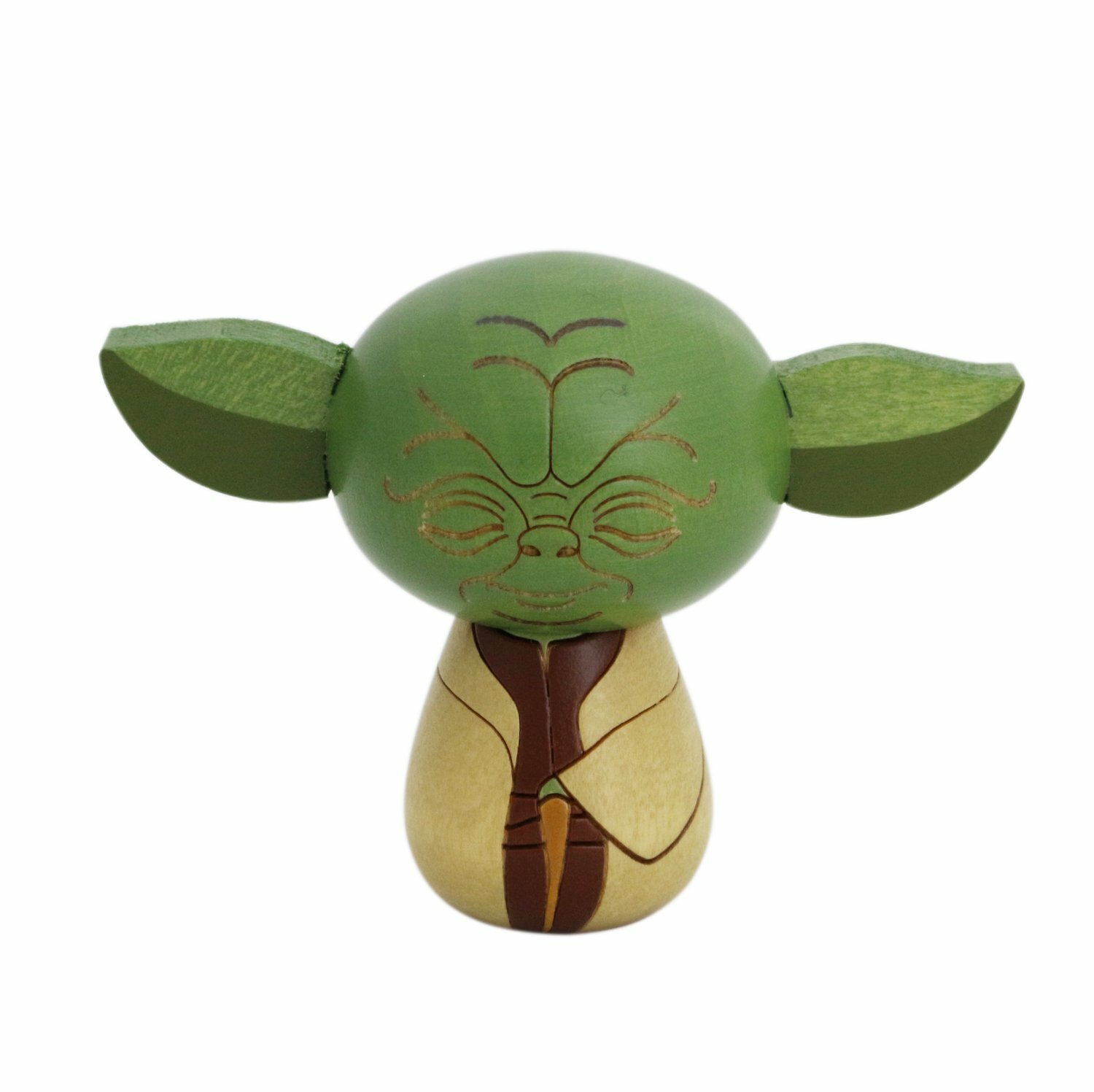 USABURO KOKESHI Star Wars Yoda Doll 65mm Japan traditional crafts MADE ...