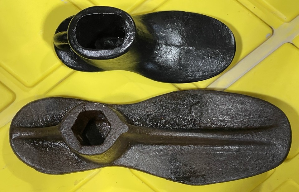 Antique Cobbler Shoe Last & Anvil Lot-Cast Iron-Hall-Shoe Maker Tools ...