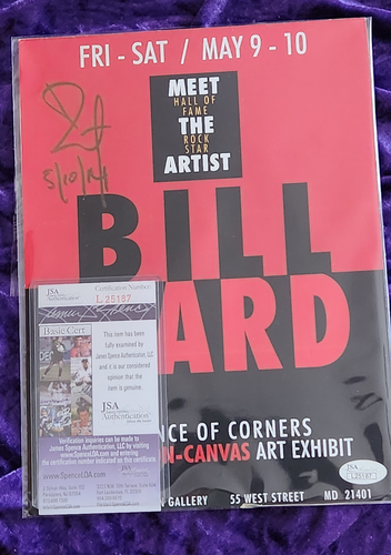 BLACK SABBATH BILL WARD SIGNED AUTOGRAPHED ART CANVAS 8X10 JSA ...