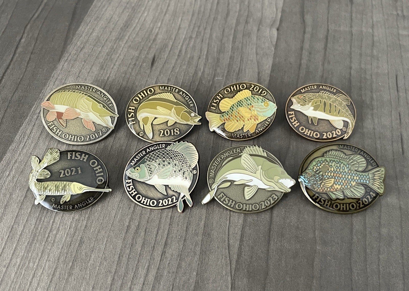 Fish Ohio Master Angler Pin Lapels 2017-2024 | eBay
