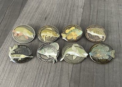 Fish Ohio Master Angler Pin Lapels 2017-2024 | eBay