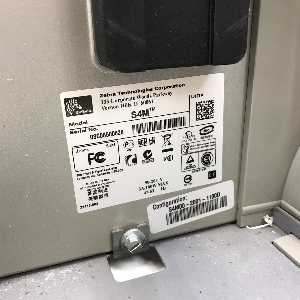 FOR PARTS/ Lot of 11 -Zebra Stripe S4M Direct Thermal Label Printers # ...