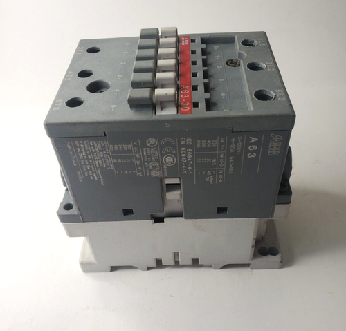 ABB A63-30 POWER SWITCH CONTACTOR 230-240V 50HZ 240-260V 60HZ 125 AMP 3 ...