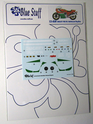 Blue Stuff Decal Sheet 1:12 Scale Ducati MH Replica 900 suit Tamiya Kit ...