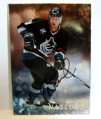 Markus Naslund 1998-1999 ITG Be A Player Autograph Card#140!Sharks LW ...