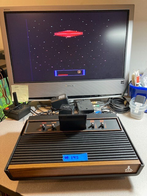 #145 - Atari CX2600A (Tested 4-Switch) w/2 Joysticks, New Power & RF ...