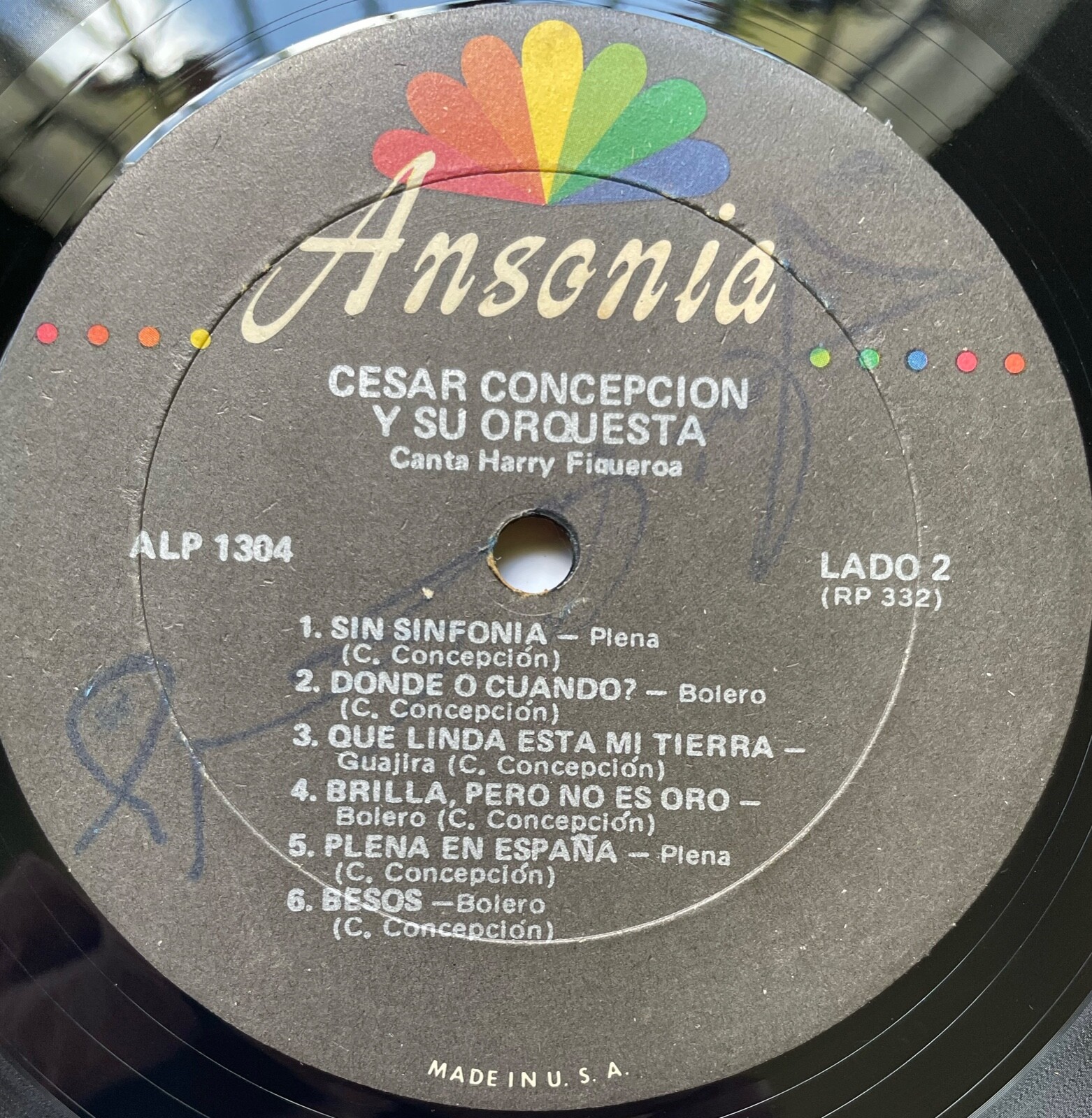 Cesar Concepcion Y Su Orquesta Plena Bolero ANSONIA ALP 1304 Puerto ...