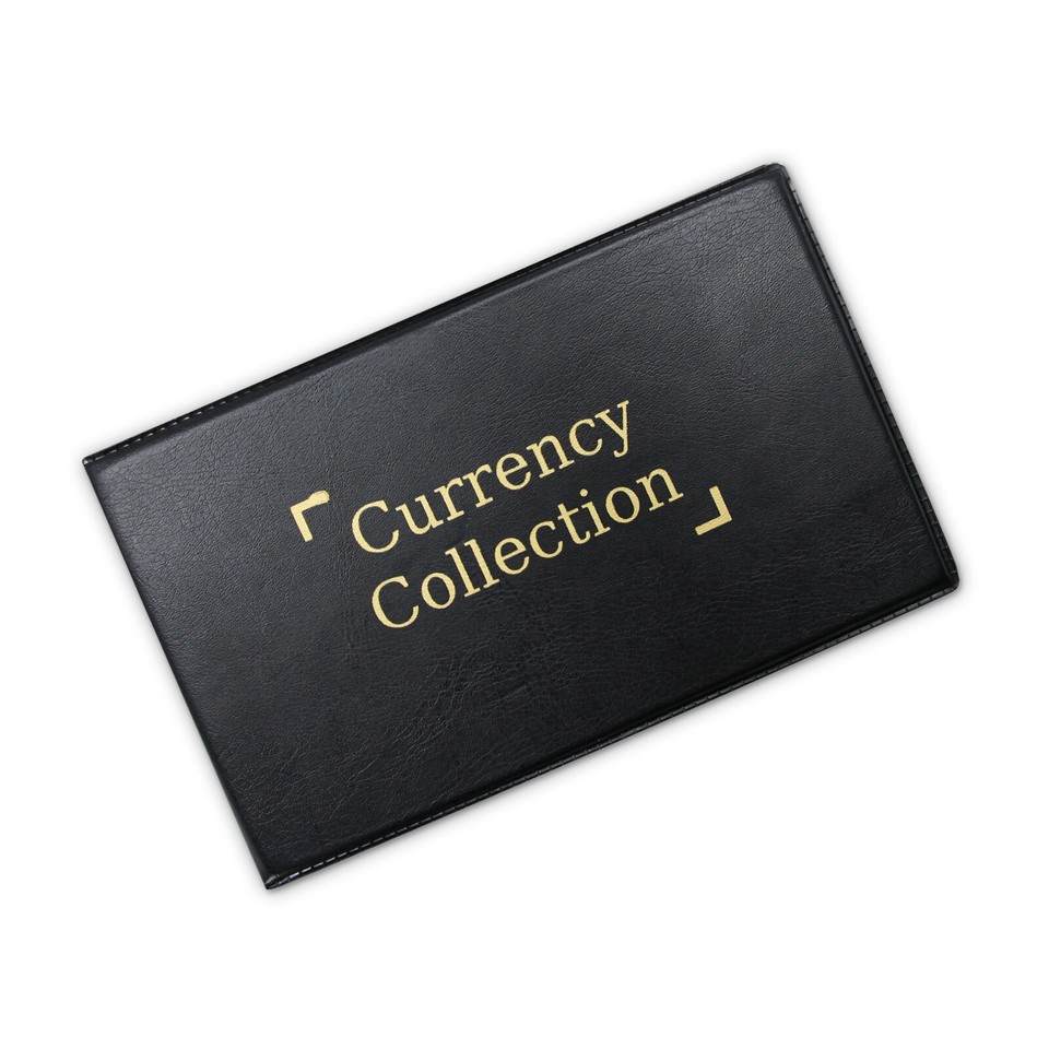 40 Sheets Currency Page Paper Money Album Banknote Storage Collection ...