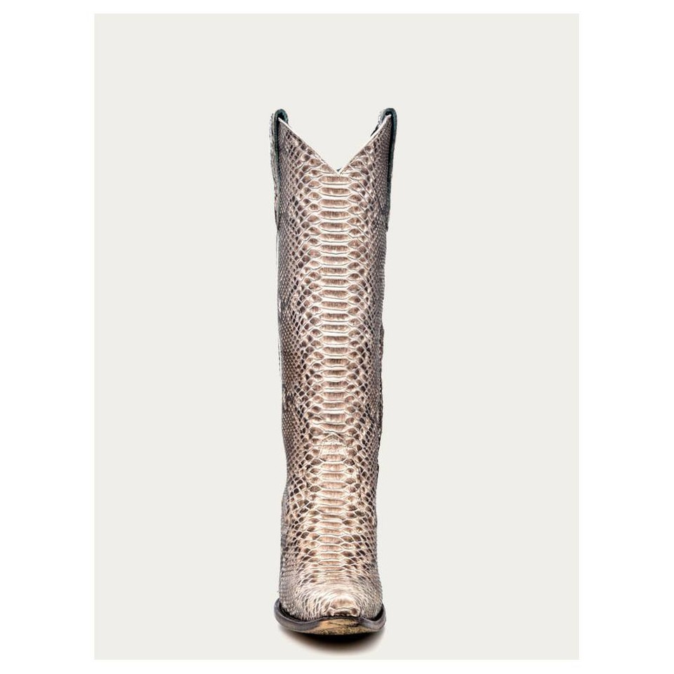 CORRAL Women's Natural Python Zipper Tall Top Boots (A3789) | eBay