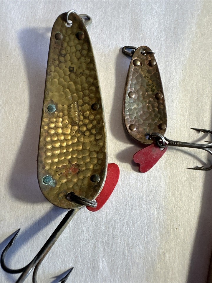 Lot Of 2 Lemax Mother Of Pearl Fishing Lures Nice Shape | eBay
