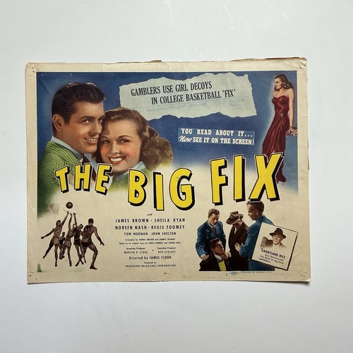 1947 The Big Fix Original 11x14” Title Lobby Card James Brown Sheila ...