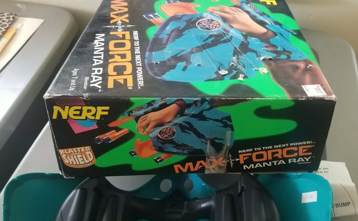 NERF Max Force Manta Ray Blaster With Box | eBay