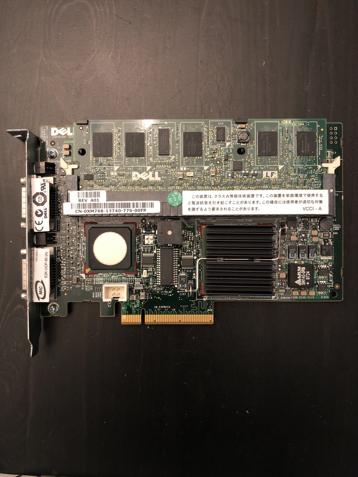 Dell 0XM768 Perc 5E PCI-Express SAS RAID Controller Card | eBay