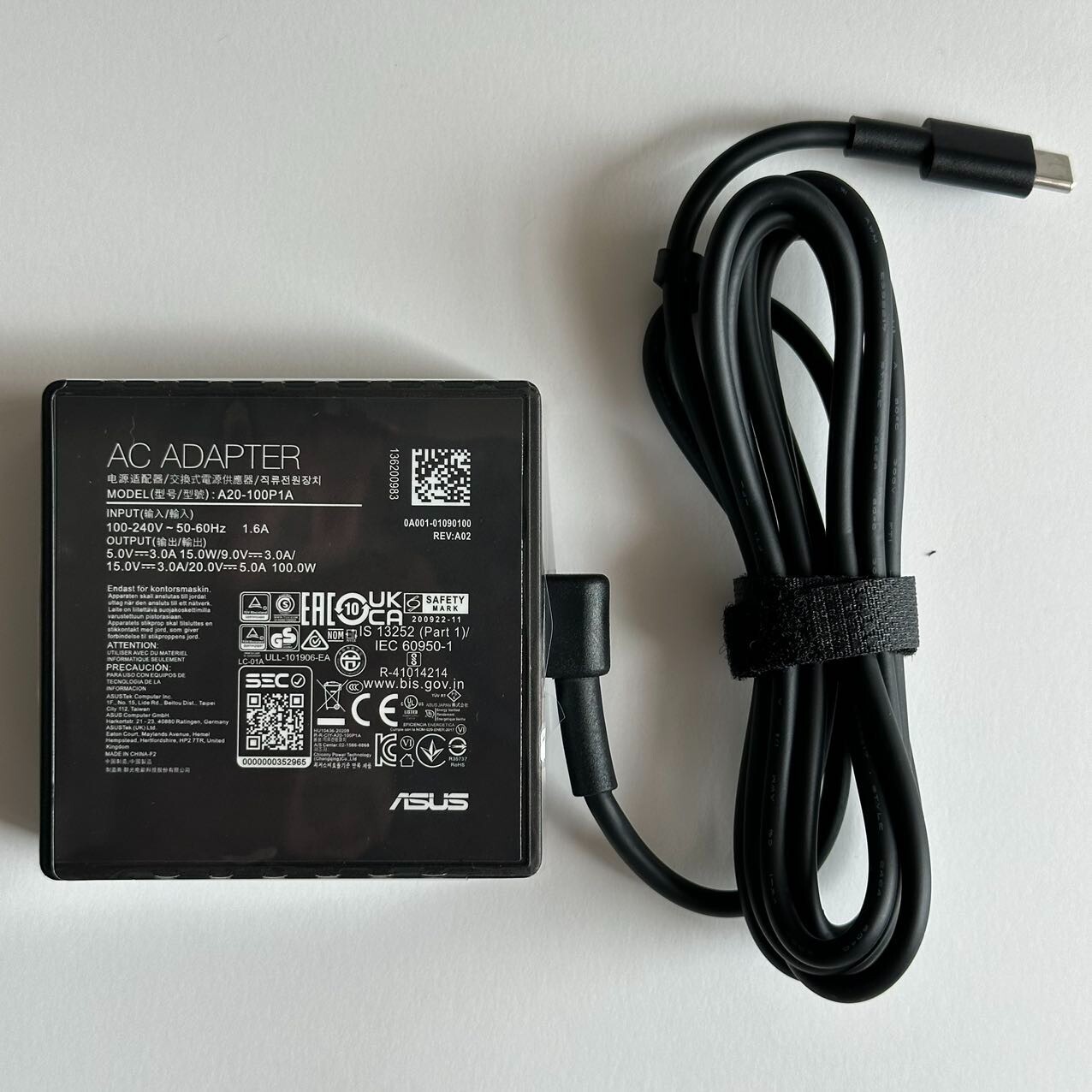 ASUS 100W USB-C Adapter Charger A20-100P1A for ASUS ROG Flow X13 Z13 ...