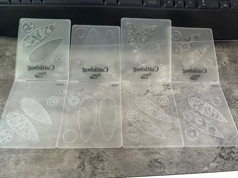 Vintage Cuttlebug Provo Craft Embossing Folders Flower Petals Leaves 3 ...