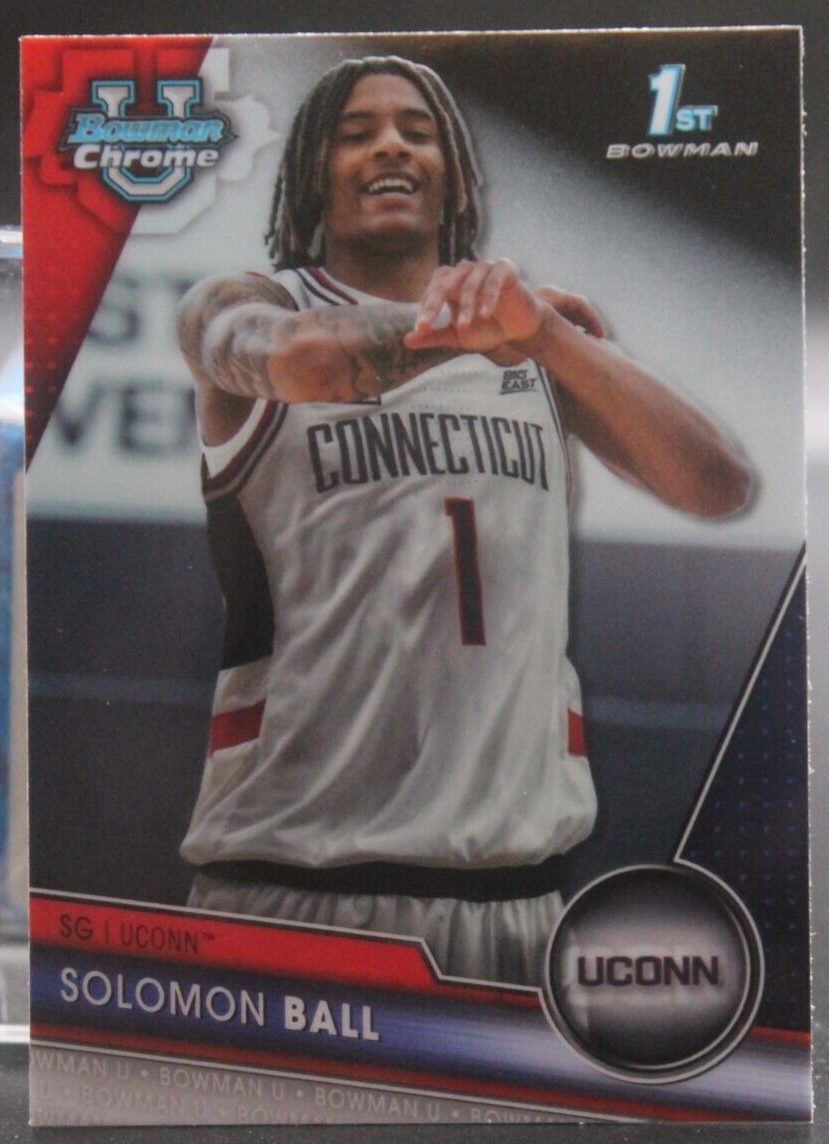 Solomon Ball (UConn Huskies/RC) 2023-2024 Bowman U. Chrome #89 | eBay