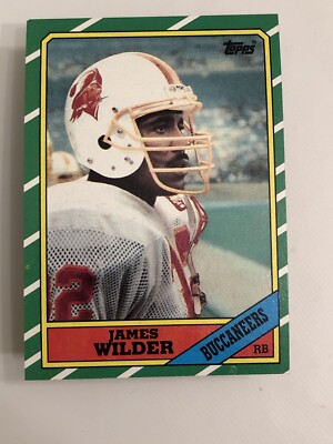1986 TOPPS JAMES WILDER #375 TAMPA BAY BUCCANEERS FOOTBALL CARD | eBay