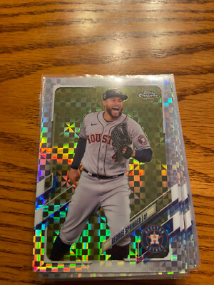 2021 Topps Chrome X Factor Parallel Mega Box Exclusive George Springer ...