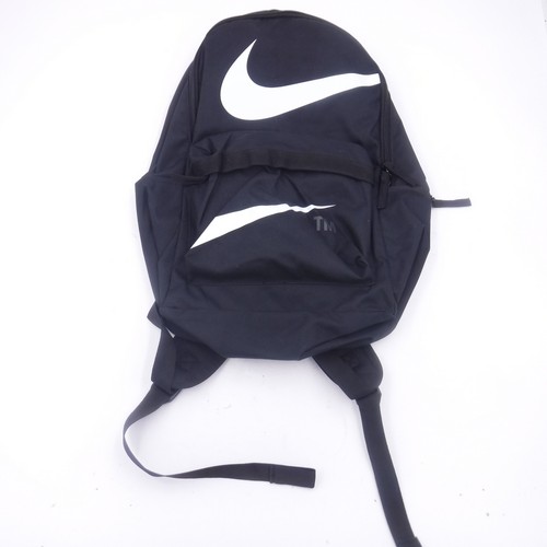 Nike Unisex Heritage Swoosh Backpack Bags Black School GYM Casual Bag ...