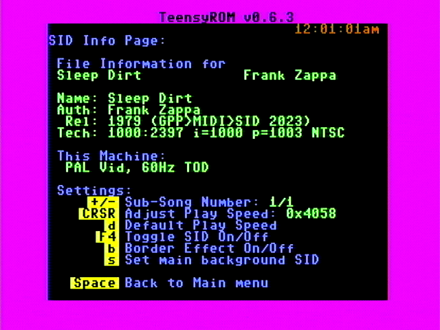 TeensyROM Cartridge for Commodore 64/128: MIDI, Fastload, Emulation ...
