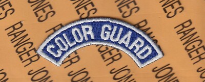 US Army COLOR GUARD Medium White & Blue 3" tab arc patch | eBay