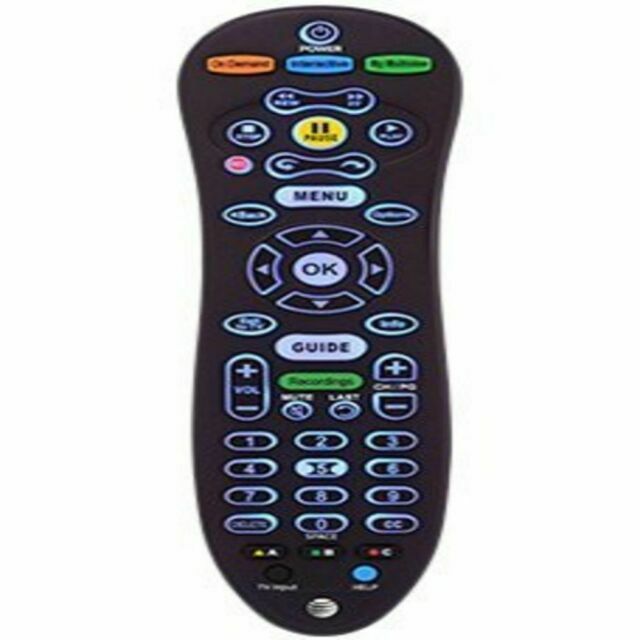 AT&T U-verse S30 Universal Remote Control Blue Back Light Cy-rc1057-at ...