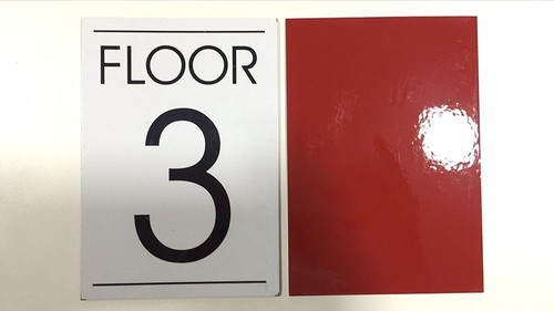 FLOOR 3 SIGN ( WHITE )-REF24-1027 | eBay