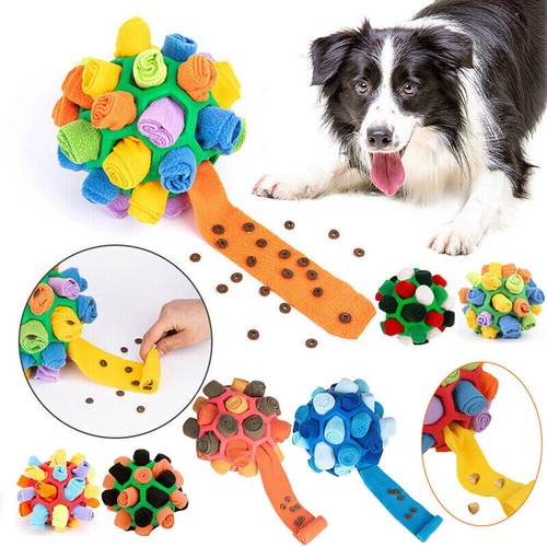Pet Dog Snuffle Ball Sniffing Treat Foraging Puzzle Feeder Toy Nose ...
