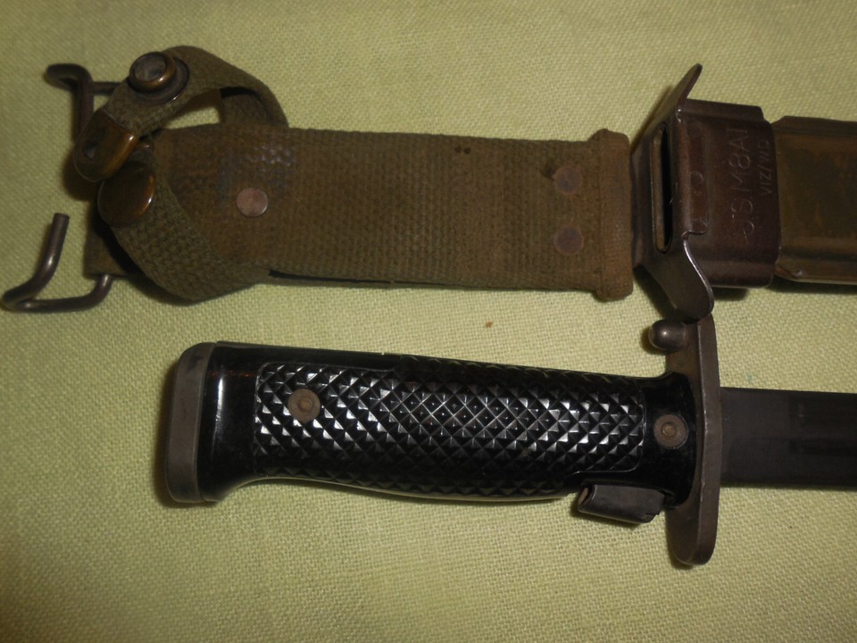 US M5 A1 Bayonet by Milpar Col & US M8A1 viz wd Scabbard Vietnam War ...
