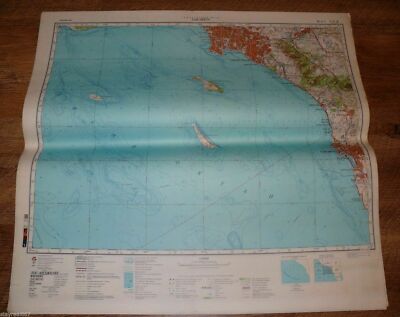 AUTHENTIC Soviet Russian Topographic Map SAN DIEGO, CALIFORNIA USA Ed ...