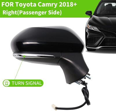 Passenger Side Mirror for Toyota Camry 18-24 Power Heated Turn Lamp ...
