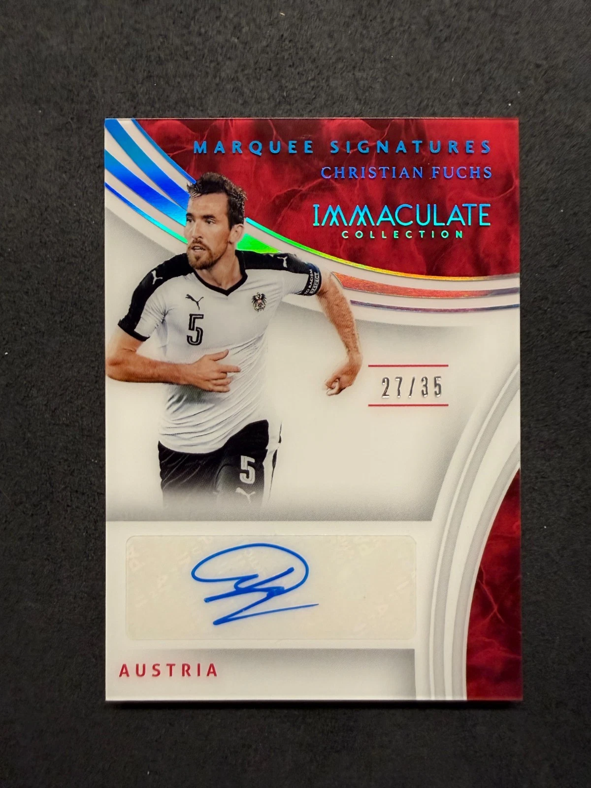 Christian Fuchs 2017 Immaculate #MS-CF Marquee Signatures - Gold /10 ...